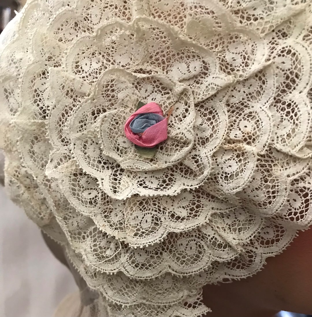 Silk & Lace Sleeping Bonnets • Antique Sleeping Cap - Etsy