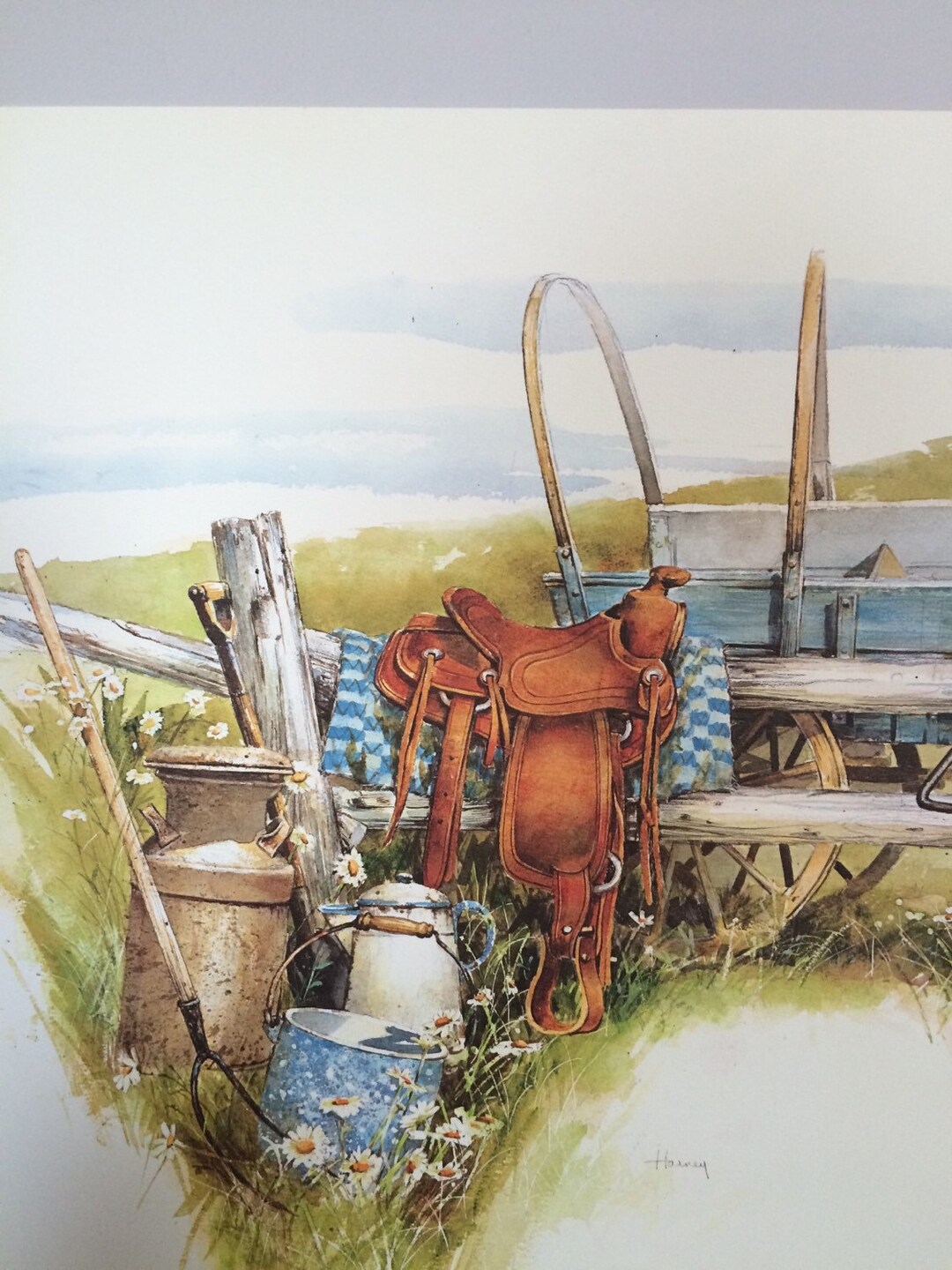 Western Art Print / Signed Stephanie Harney Country and Western ...