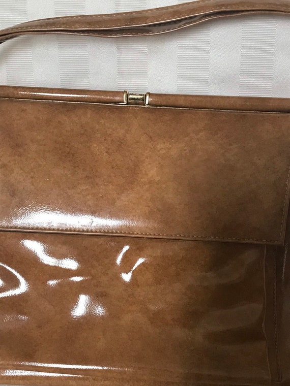 1960’s Vinyl Handbag • Top Handle Vinyl Purse • 1950’… - Gem