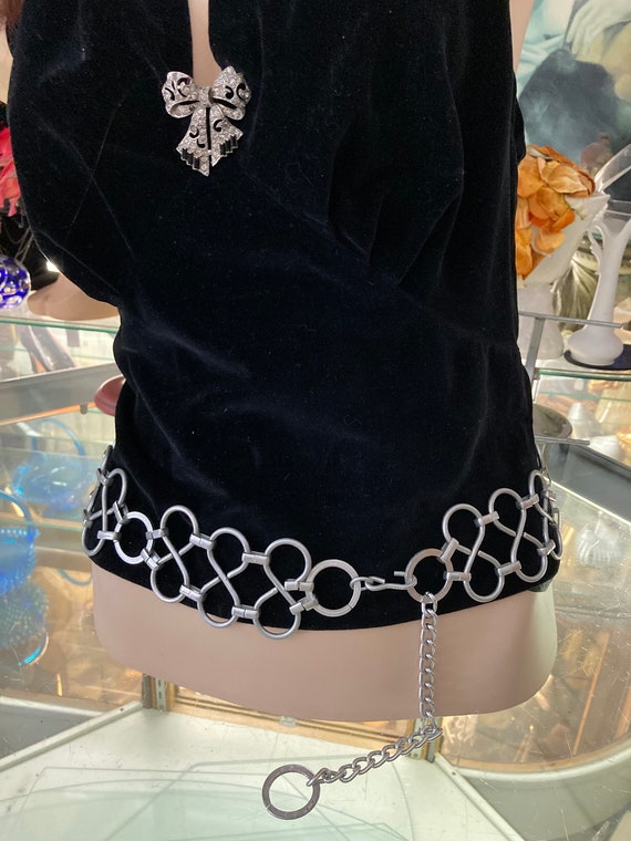Vintage Chain Link Belt• 1970’s Aluminum Hip Hugger B… - Gem