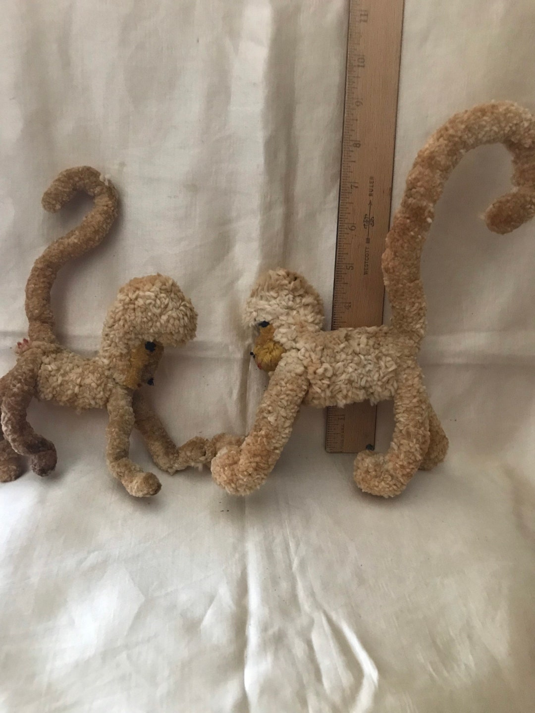 Antique Toy Monkeys • Vintage Plush Toy • Collectible Monkeys• Vintage ...