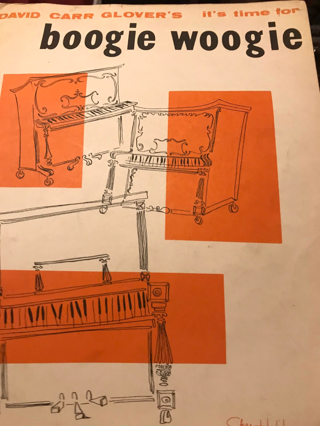 David Carr Clover Boogie Woogie Sheet Music Book / 1956 Boogie Woogie ...