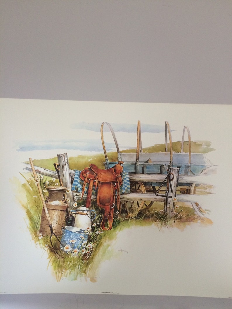 Western Art Print / Signed Stephanie Harney Country and Western ...