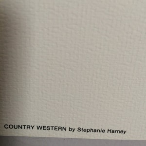 Western Art Print / Signed Stephanie Harney Country and Western ...