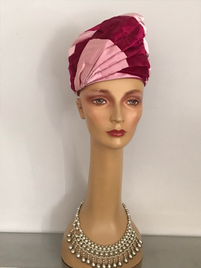 Vintage Turban Hat / Formal Turban Hat / 1950s Millinery/ - Etsy