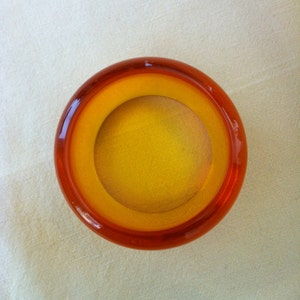 Vintage Lucite Costume Jewelry / Amber Colored Lucite Cuff Bracelet ...