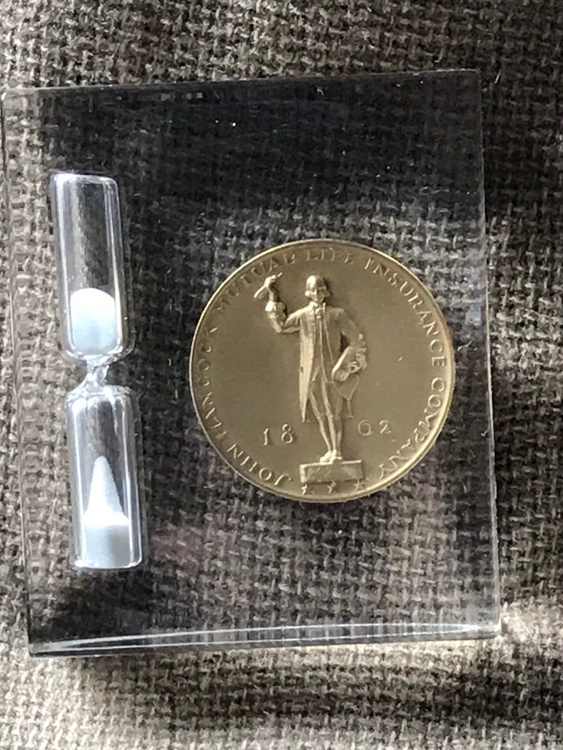 John Hancock Vintage Insurance Brass Mark Medallion Coin - Etsy