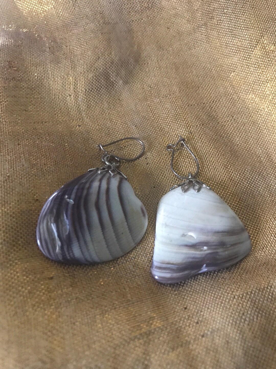 Vintage Wampum Earrings• Shell Jewelry•wampum Shell Earrings•native ...