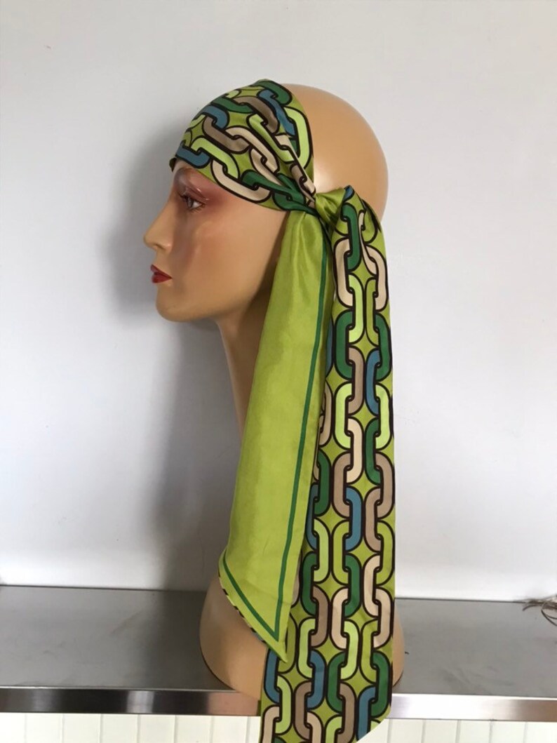 Silk Sash / Head Wrap / Neck Scarf / Head Scarf / Belt / Circa - Etsy