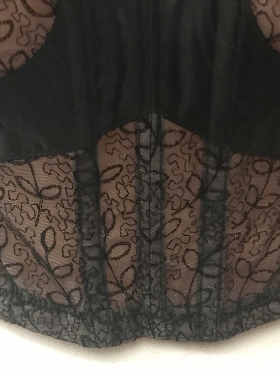 Long Line Lolita Style Bra • Vintage 1950’s Boned Lon… - Gem