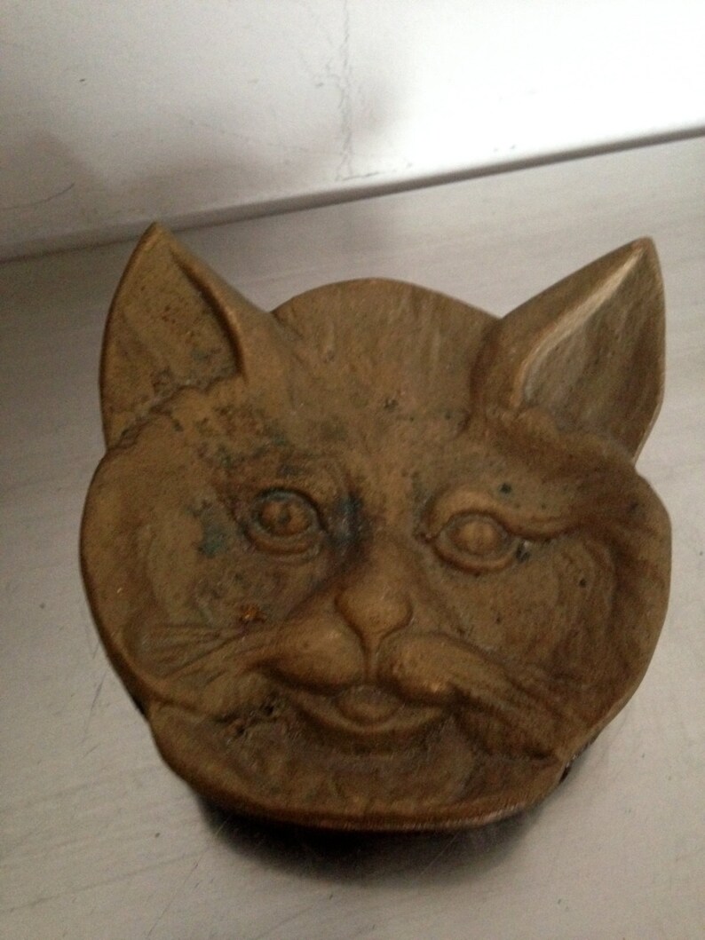 Westmoreland Cat Trivet / Antique Malleable Cast Iron Cat Face | Etsy