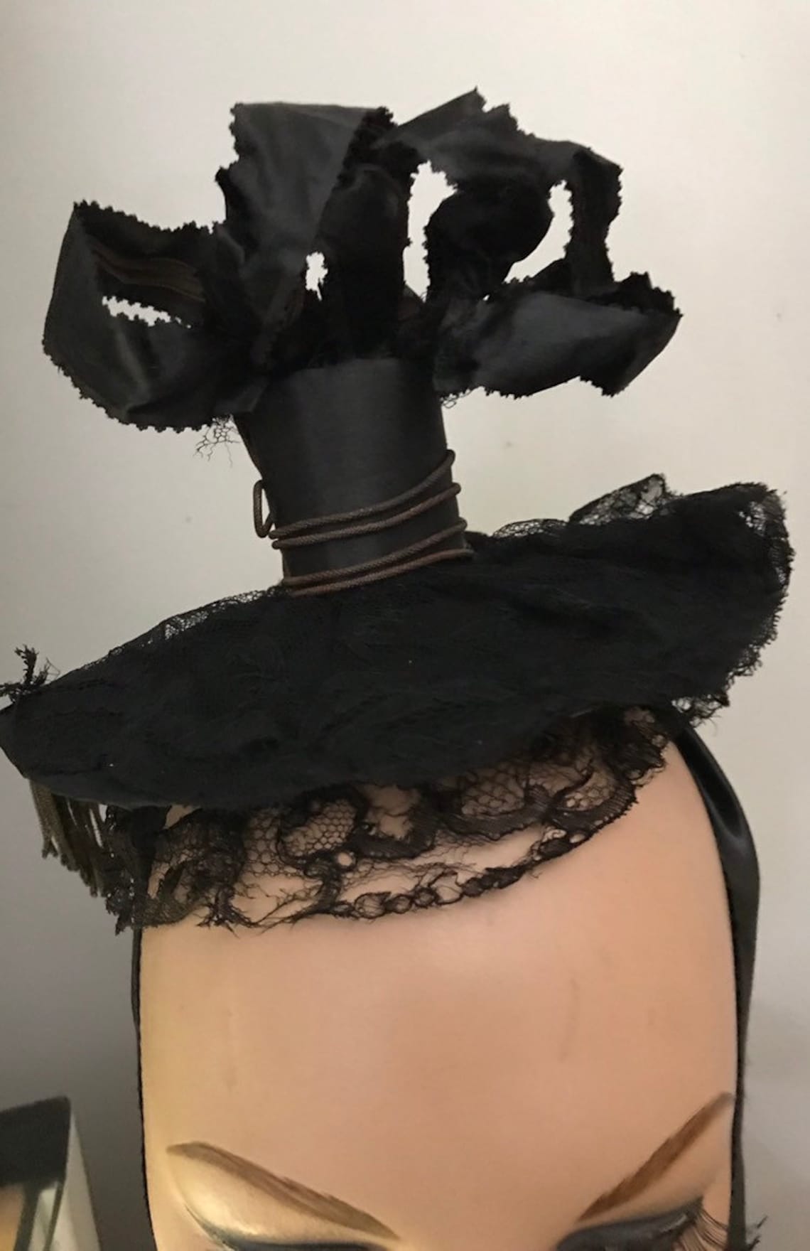 Edwardian Mourning Hat / Antique Funeral Attire / Costume Shop | Etsy