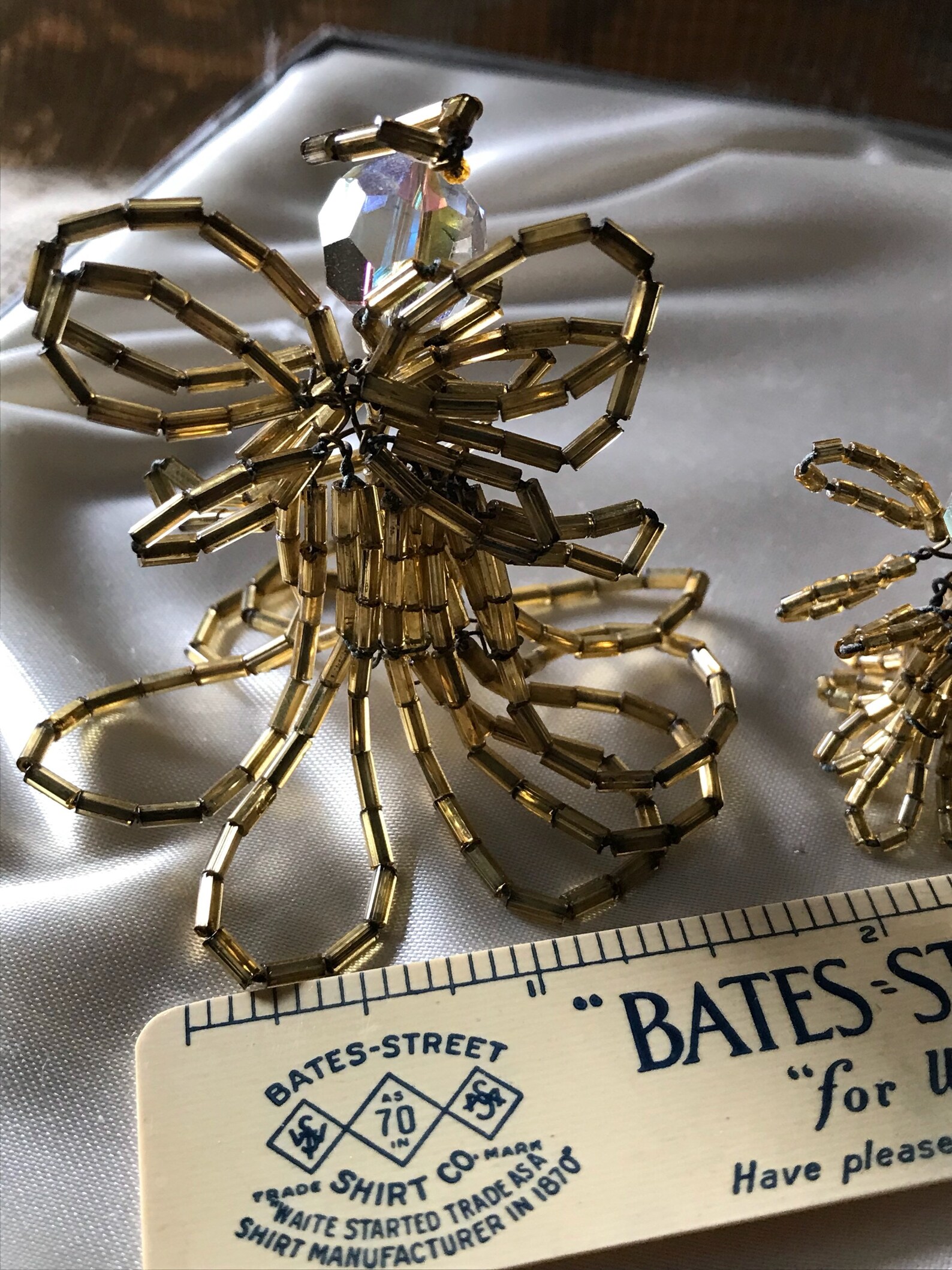 Vintage Glass Bugle Beaded Angels / Hand Crafted Vintage - Etsy