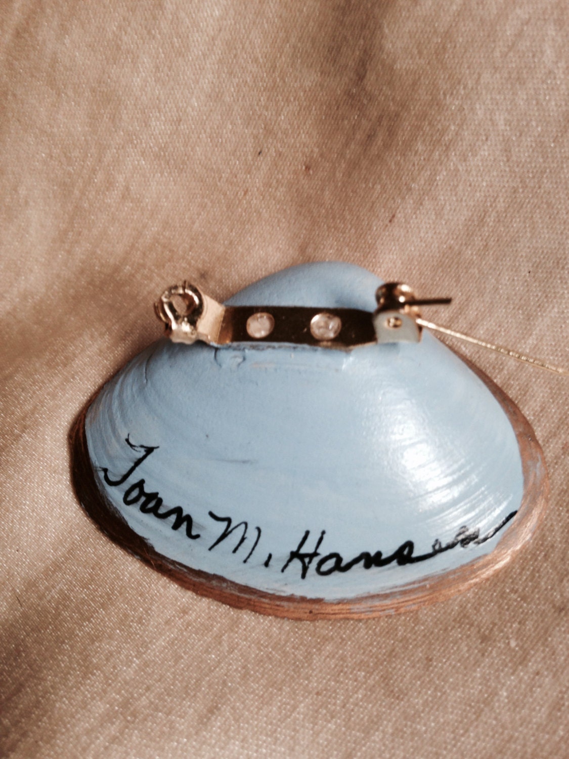 Hand Painted Hand Crafted Vintage Seashell Pins / Shabby Chic | Etsy