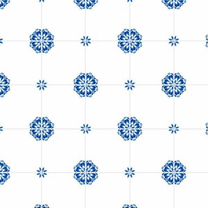 Dollhouse Tile 1/12 Blue Pattern Tiles for Floor Miniature Printable ...