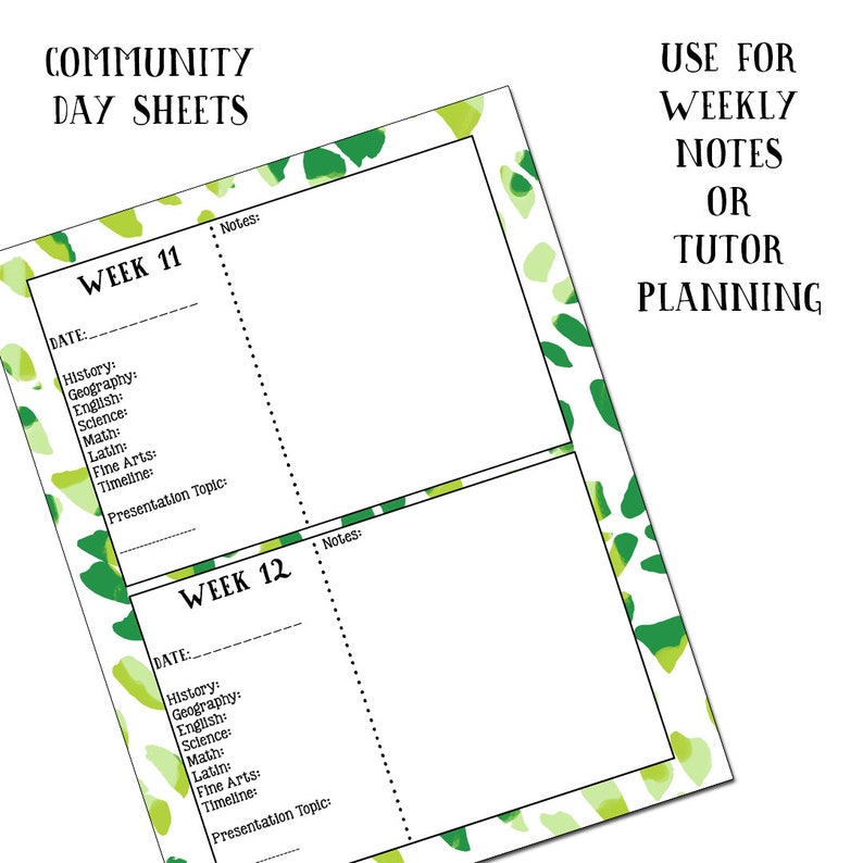 Classical Conversation Bundle Lesson Plans and Community Day - Etsy