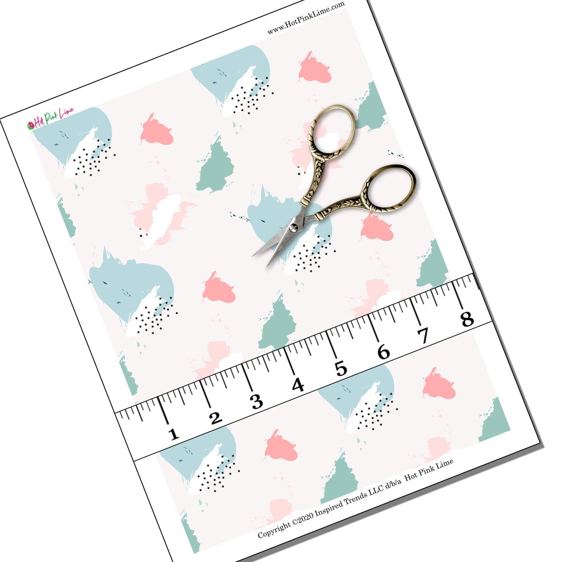 Dollhouse Wallpaper 1/12 Modern Pattern Miniature Printable - Etsy