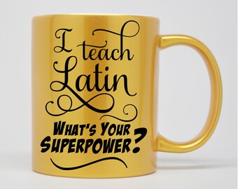 Latin Declensions and Cases Grammar Mug - Etsy