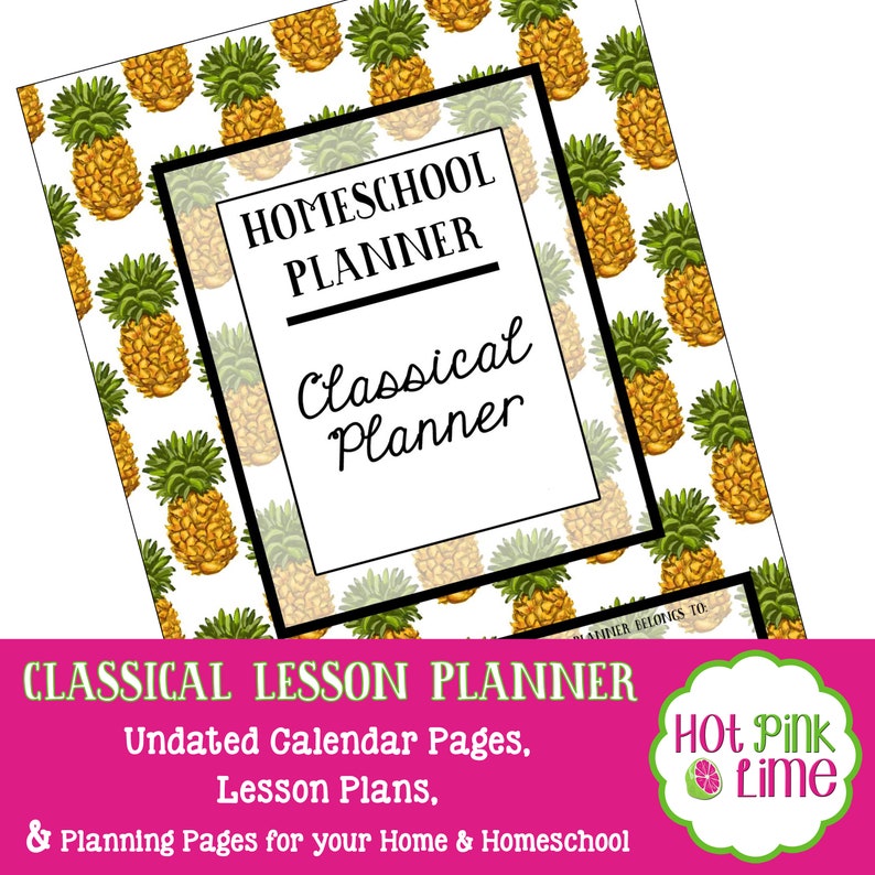 Classical Homeschool Planner – Printed and Spiral Bound for Classical ...