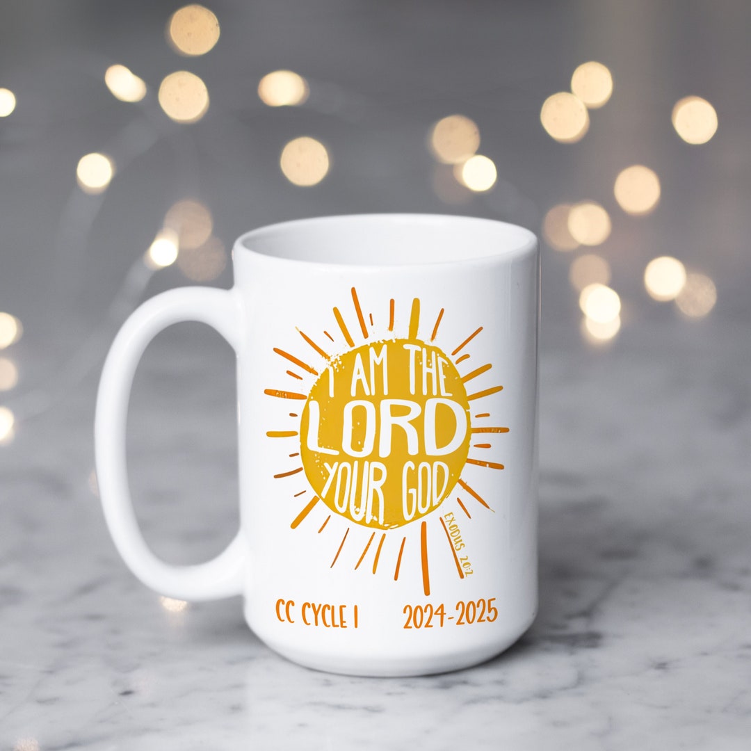 CC Cycle 1, I Am the Lord Your God, Large 15 Oz Mug, Exodus 20, Gift ...