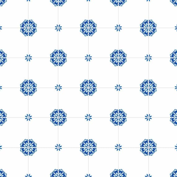 Dollhouse Tile 1/12 Blue Pattern Tiles for Floor Miniature | Etsy