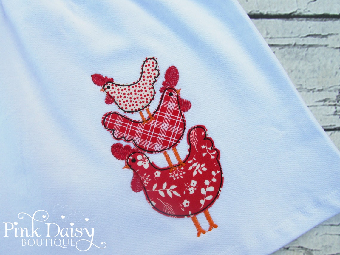 Girls Chicken Dress Stacked Chickens Farm Dress - Etsy