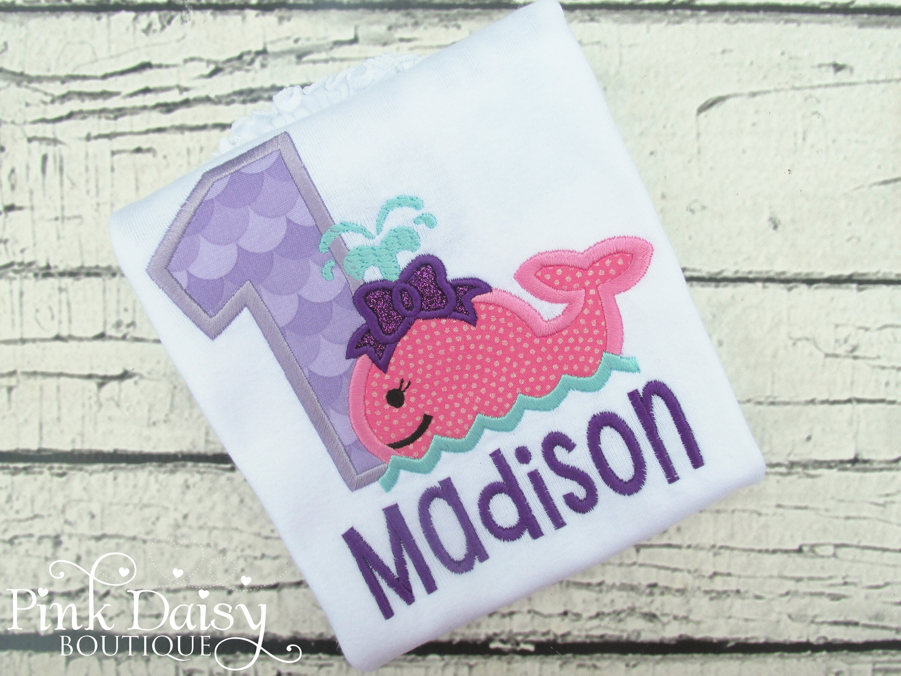 Whale Birthday Tutu Outfit - Any Age - Under the Sea - Pink Purple Aqua ...