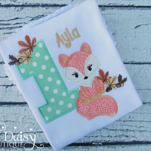 Fox Birthday Outfit - Ribbon Tutu Set - Woodland Fox - Boho Fox ...