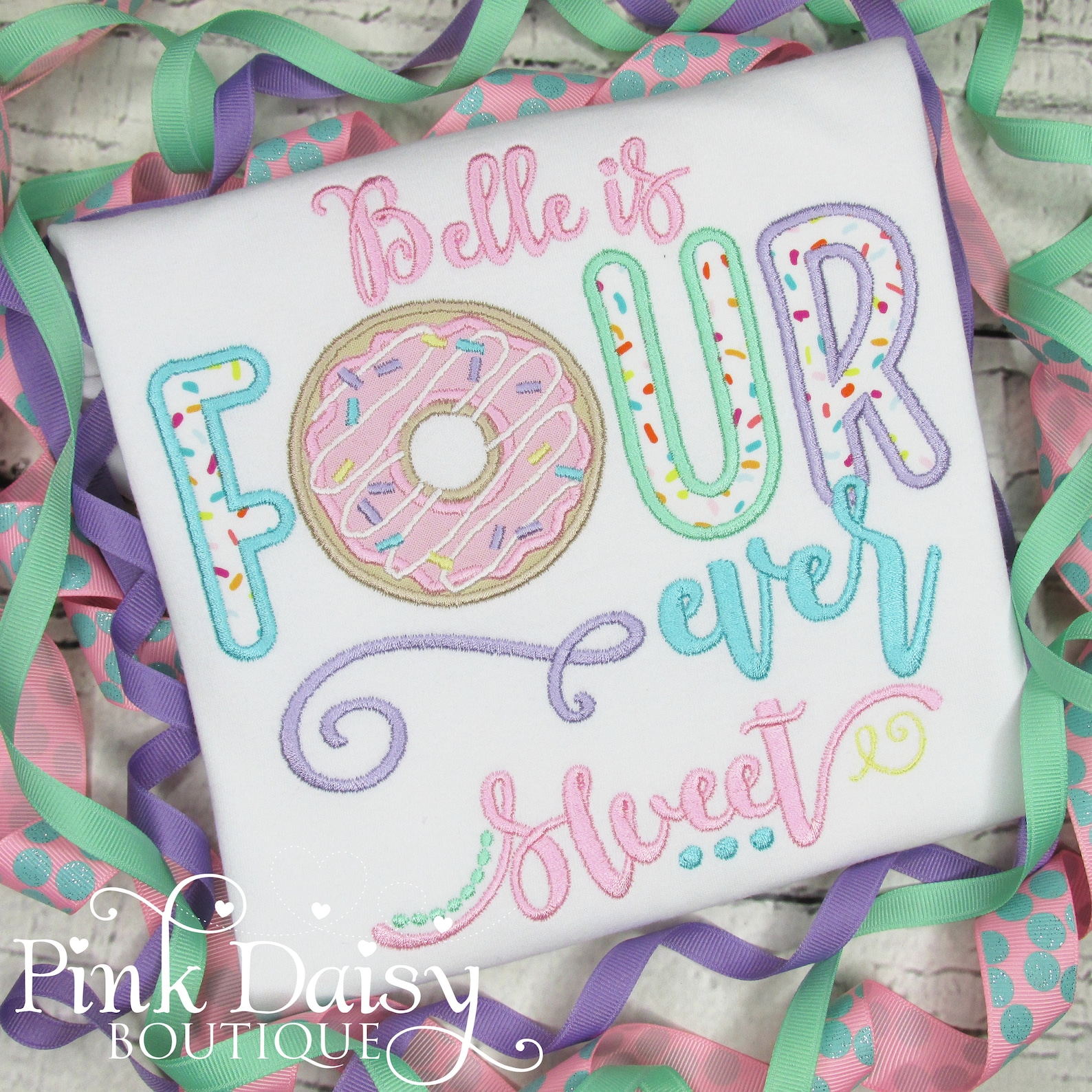 Fourever Sweet Birthday Shirt - Forever Sweet - Donut Birthday Shirt ...