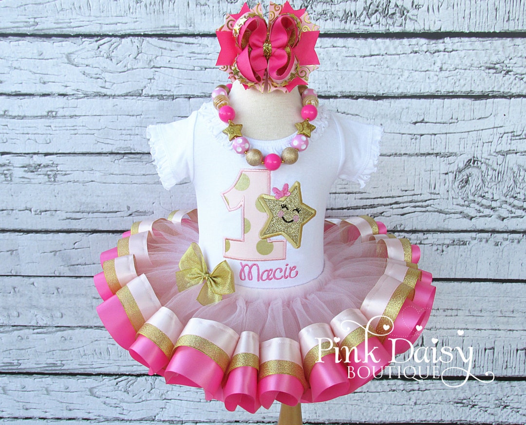 Twinkle Twinkle Little Star Birthday Outfit - First Birthday Tutu Set ...