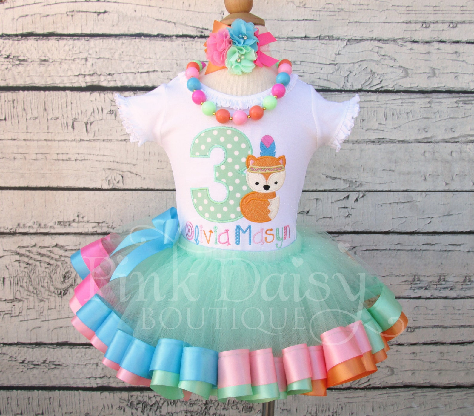 Fox Birthday Outfit Fox Tutu Set Woodland Fox Ribbon | Etsy