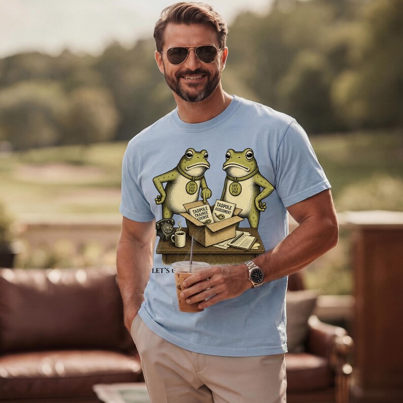 Funny Frog T-shirt, Let's Unpack Tadpole Issue, Management Humor Tee - Etsy