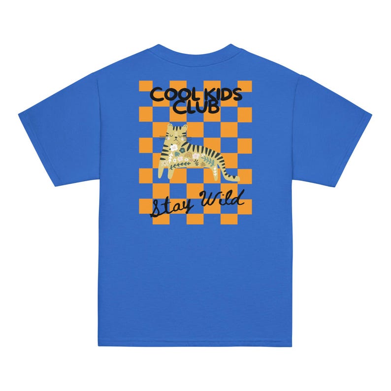 Kids Club 4-12 Years Tiger Graphic Tee | Retro Stay Wild T-shirt - Etsy