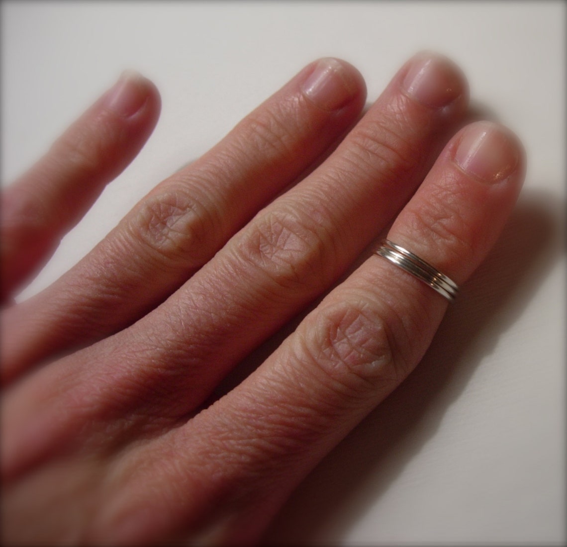 SOLID STERLING SILVER Set of 3 Knuckle or Mid Finger Rings - Etsy