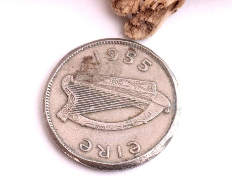 1955 Irish Silver Shilling Coin – Vintage Pre-decimal Collectible ...