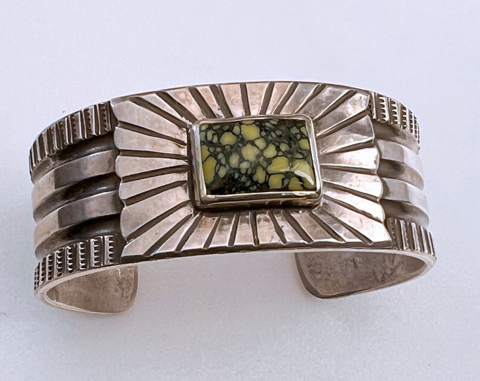 Hand-forged Heavy Coin Silver Ingot Bracelet Set With New Lander ...