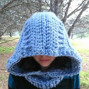 Oversized Hood Cowl Häkelanleitung, PDF, dickes Kapuzenschal Muster ...
