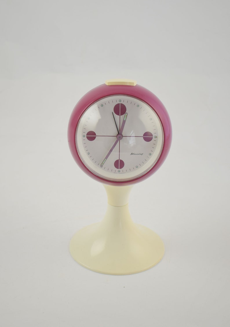 Pedestal Alarm Clock in a Tulip Shape Made by Blessing West - Etsy