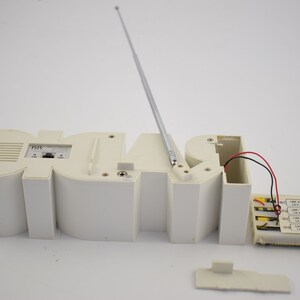 Radio Radio Model in the Form of the Word Radio AM Frequency Works FM ...