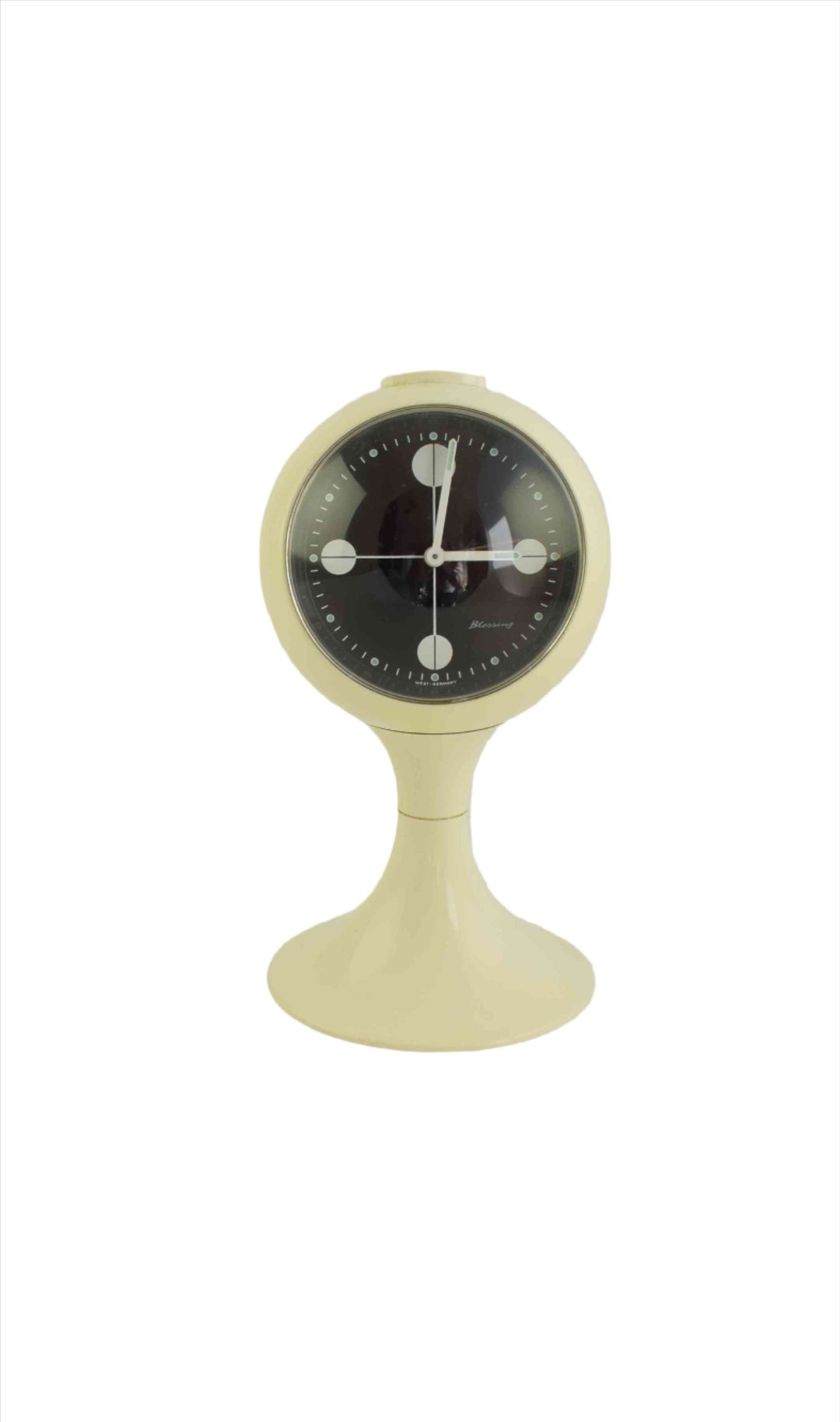 Blessing Alarm Clock, White Pedestal Tulip Shape, Made in Germany ...
