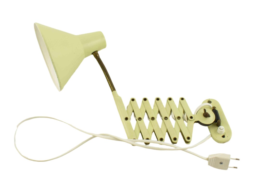 Light Yellow Scissors Wall Lamp From the 60s Harmonica Wall Light From ...