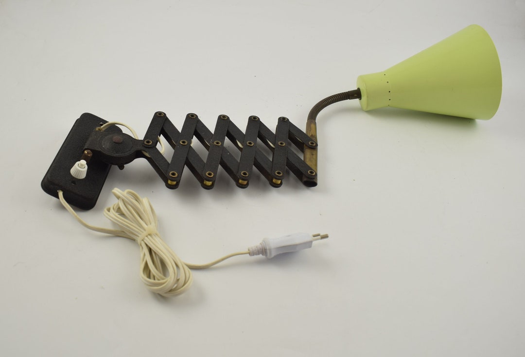 Scissors Wall Light. Vintage Yellow Scissors Wall Lamp From the 60s ...