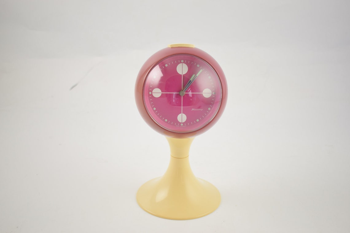 Pedestal Alarm Clock in a Tulip Shape Made by Blessing West - Etsy