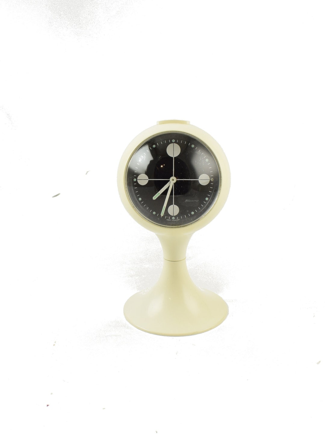 Blessing Alarm Clock White Pedestal Tulip Shape Made in - Etsy