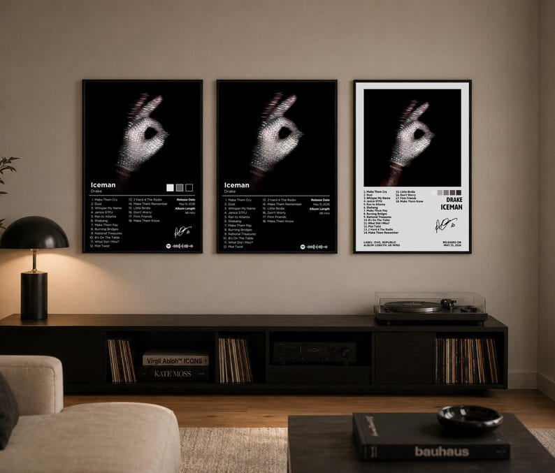 Drake - ICEMAN Album Posters | 3 Posters (digital Download) - Etsy Canada