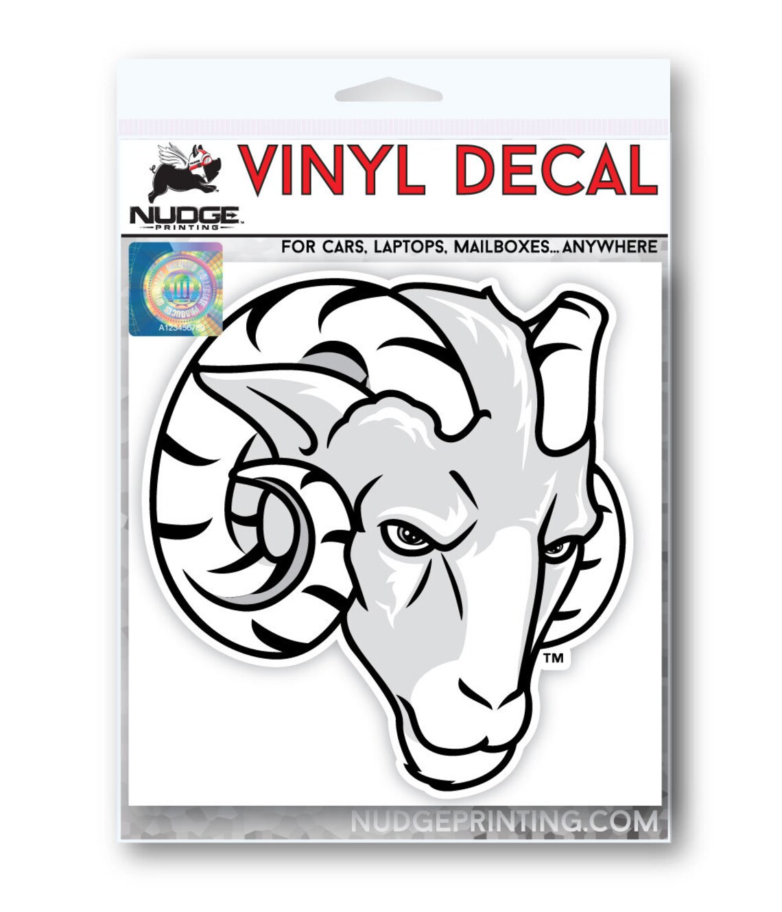 Fordham University Ram Mascot Car Decal Window Bumper Sticker for Cars ...