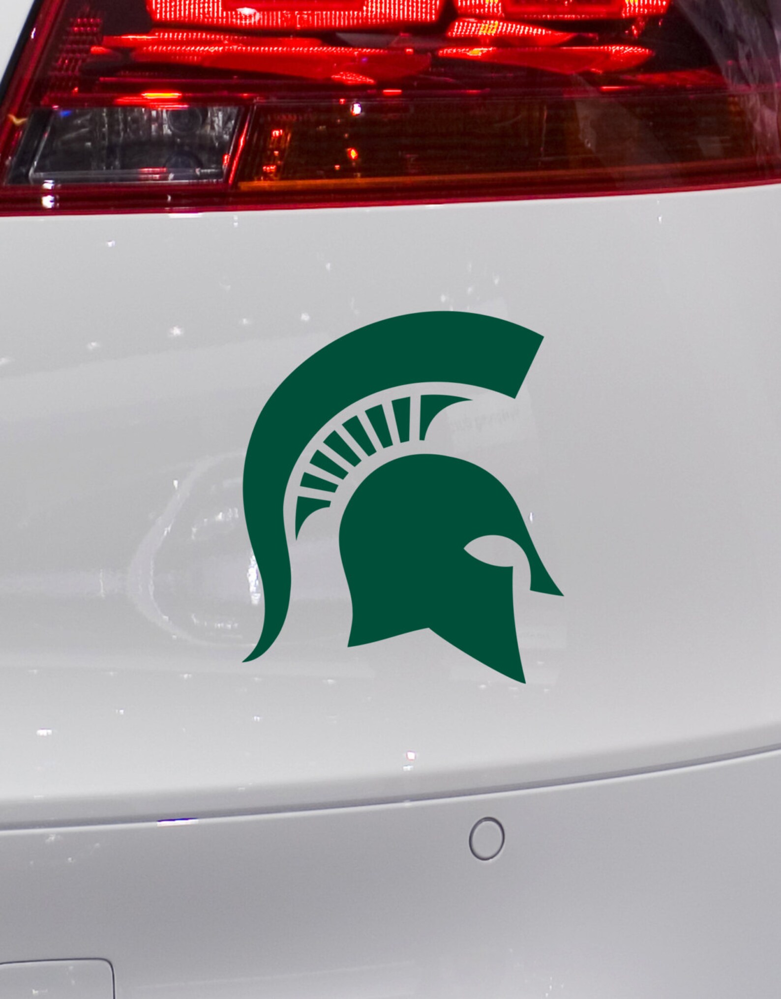 Michigan State MSU Car Decal Sticker Spartans Sparty Helmet | Etsy
