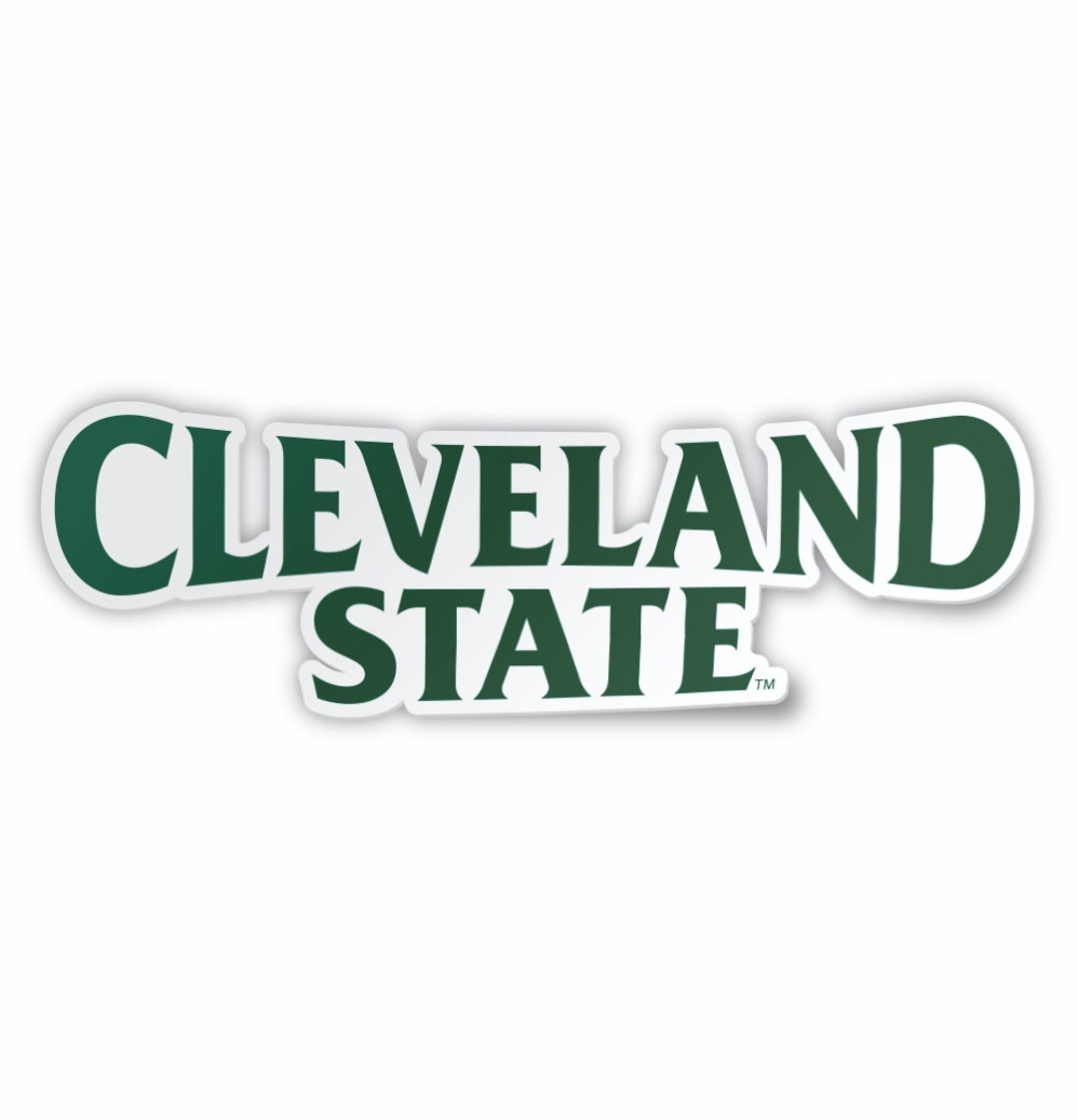 Cleveland State University Wordmark Logo Decal Window Bumper Sticker ...