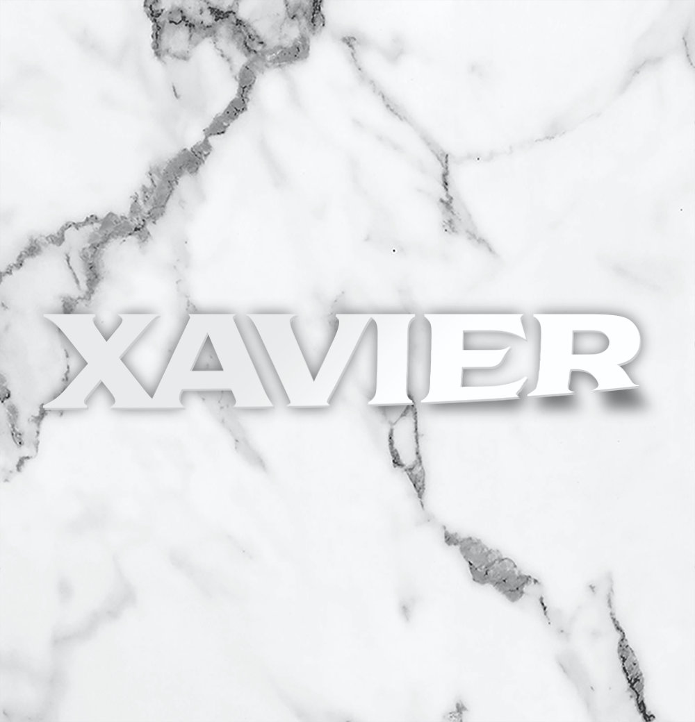 Xavier University Musketeers White Wordmark Logo Car Decal | Etsy