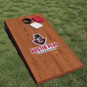 Austin Peay State University Governors Stacked Primary Logo Cornhole ...